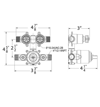 Push button rough-in valve – Huntington Brass