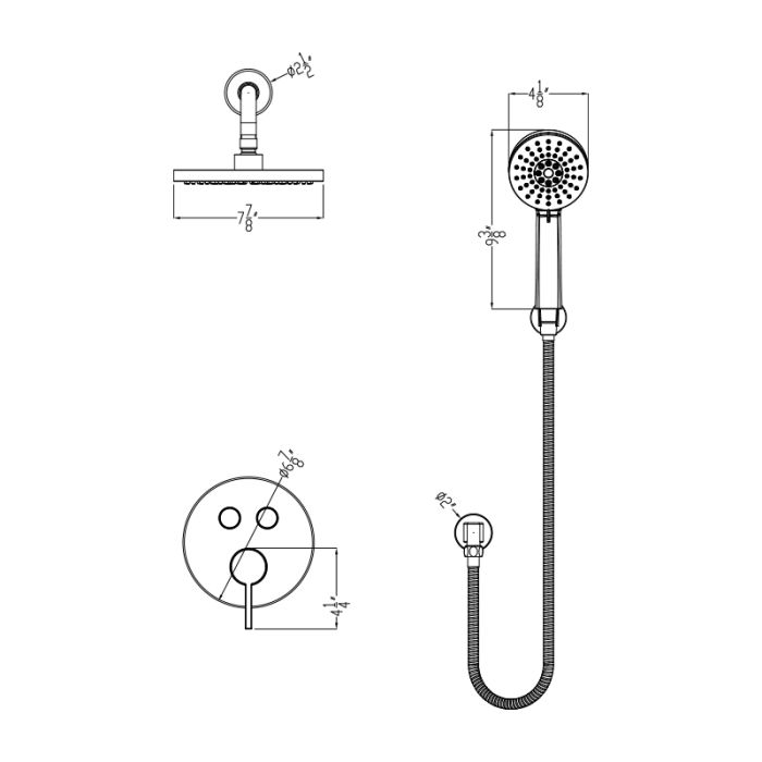 Push Button Shower – Huntington Brass